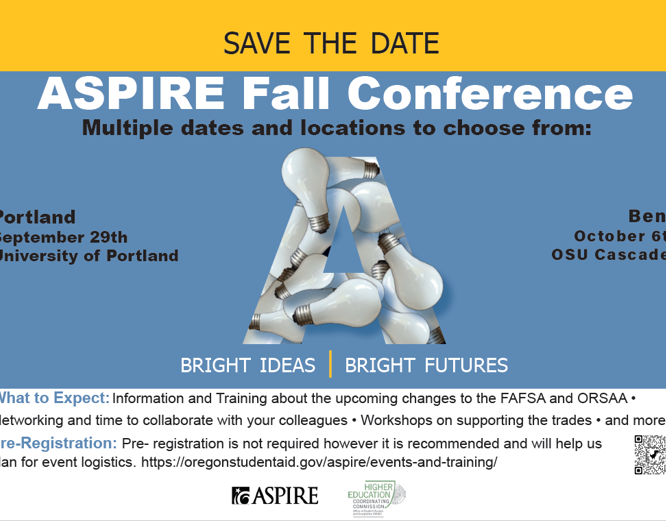 Events and Training | Oregon Student Aid